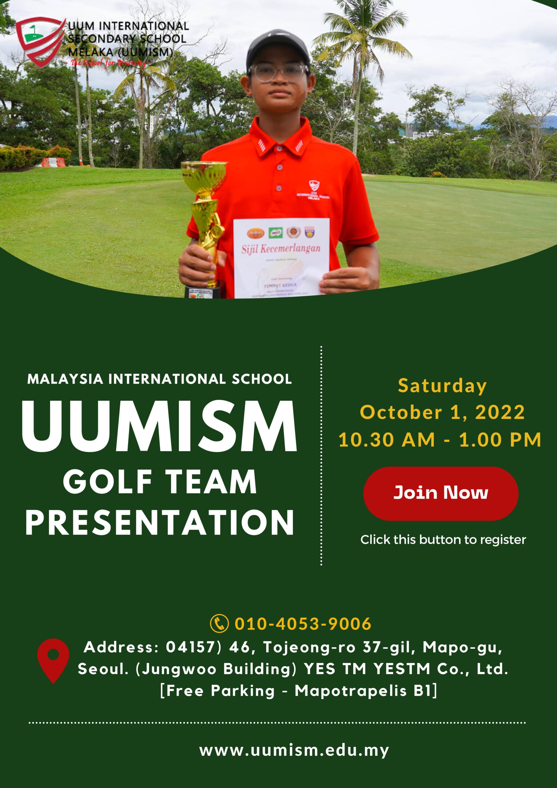 UUMISM-Upcoming event in Seoul,Korea - UUM International School Melaka